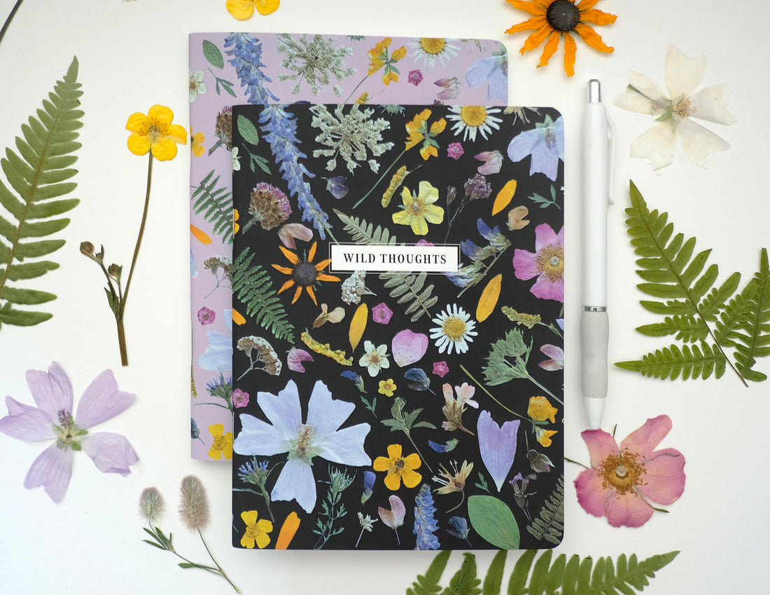 Wild Thoughts, Pressed Flower Notebooks - Discontinued – Seek and Bloom ...
